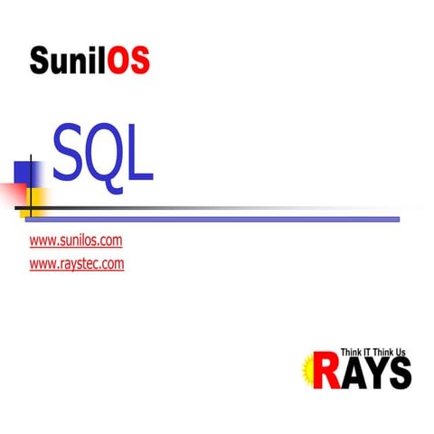 SQL Core Concept | PPT