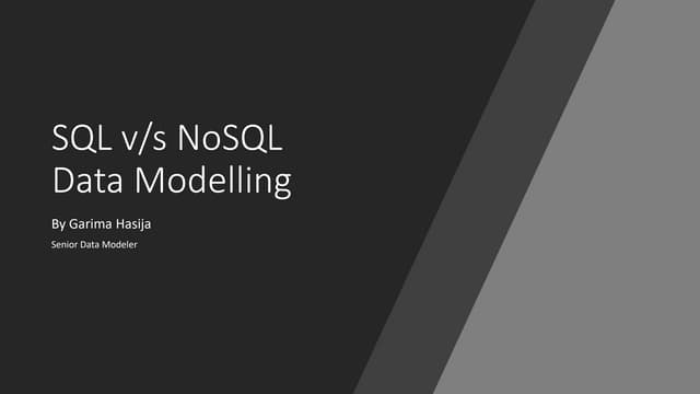 SQL vs NoSQL Data Modeling.pptx SQL vs NoSQL Data Modeling.pptx