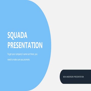 Squada PowerPoint Template Dark | PPT