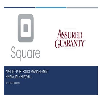 Applied Portfolio Management Square (SQ) Presentation | PPTX