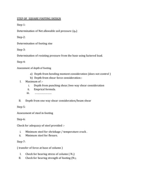 Design calculations of raft foundation | PDF