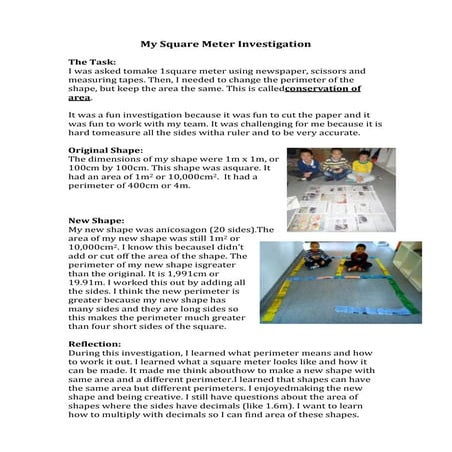Square meter investigation new | DOCX