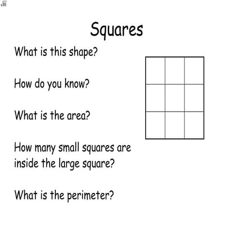 Q2.W1.Determine the square roots of perfect squares and the cube roots ...