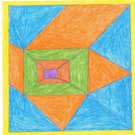 Squares, triangles, circles art | PPTX