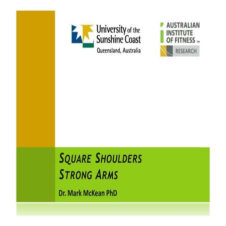 Square shoulders strong arms | PPT
