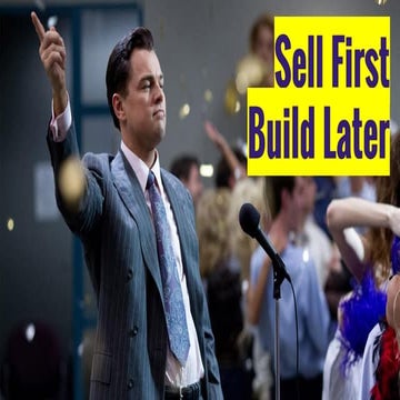 Sell First, Build Later | PDF