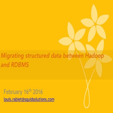 Migrating Structured Data Between Hadoop And Rdbms Ppt 3679