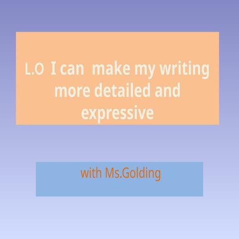 CREATIVE WRITING PROMTS TO INSPIRE CREATIVE WRITING USING SENSES | PPTX