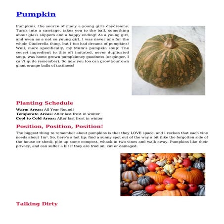 Pumpkin Gardening | PDF