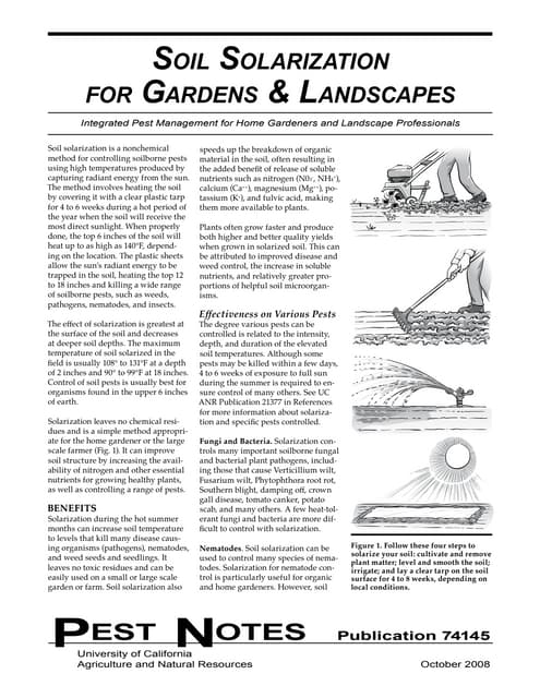 Soil solarization soil science | PPT