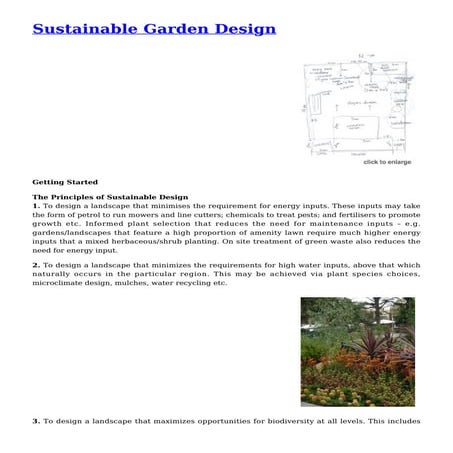 Sustainable Garden Design | PDF