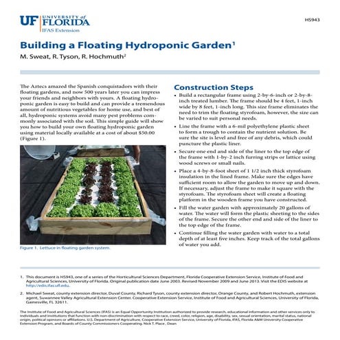 Building a Floating Hydroponic Garden | PDF