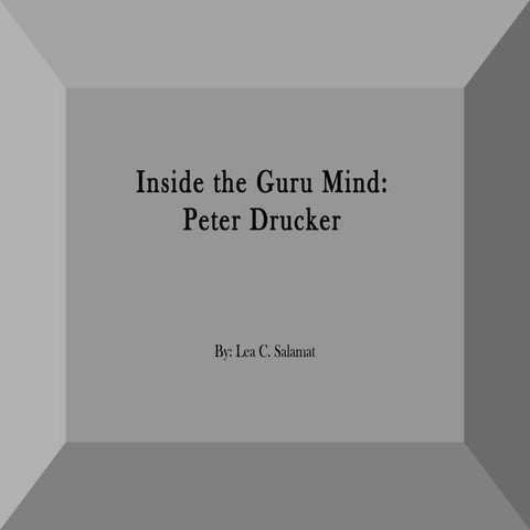 Inside the Guru Mind | PPT