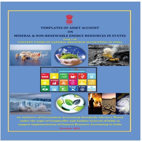 Templates of Asset Account of Mineral & Non-Renewable Energy Resources ...