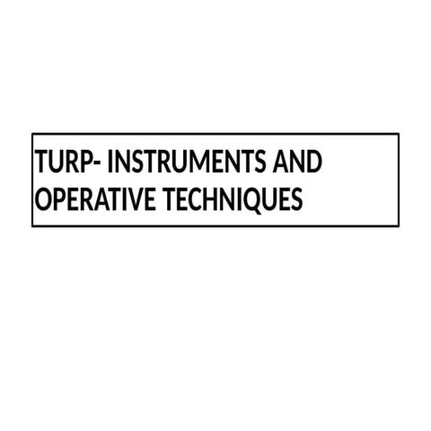 TURP step by step operative urology | PDF