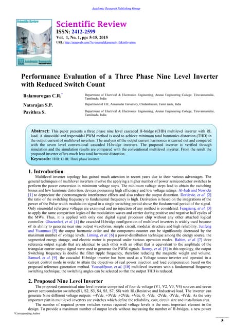 Simulation and study of multilevel inverter (report) | DOCX | Internet of Things | Internet