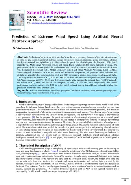 Solar Irradiance Prediction using Neural Model | PDF