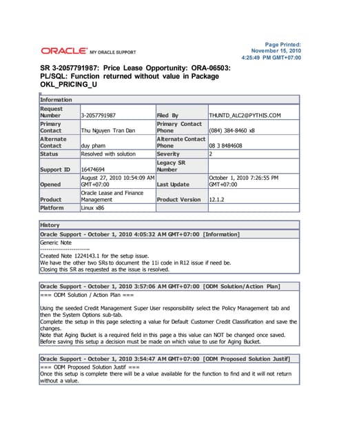 Sr 3 2057791987 Price Lease Opportunity Ora 06503 Plsql Function Returned Without Value In