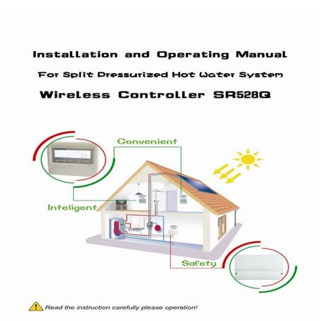 SR528Q Wireless Solar Controller for Split Solar Water Heating System | PDF
