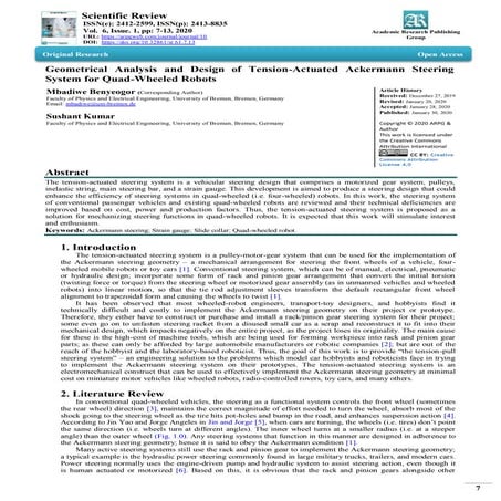 Geometrical Analysis and Design of Tension-Actuated Ackermann Steering ...