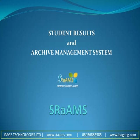 SRaAMS | PPTX