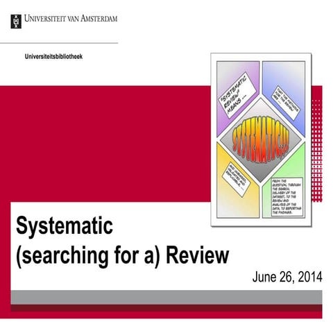 Systematic (searching for a) Review | PPT