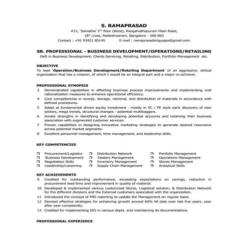 Vinod resume final | PDF