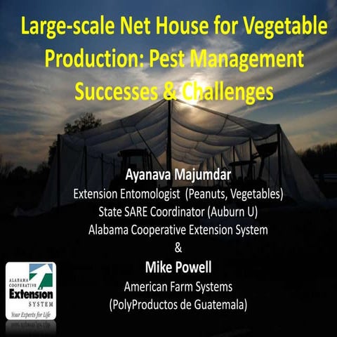 Net house vegetable production (2011) | PPTX