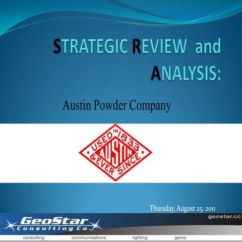 Sra slide show austin powder co. | PPTX