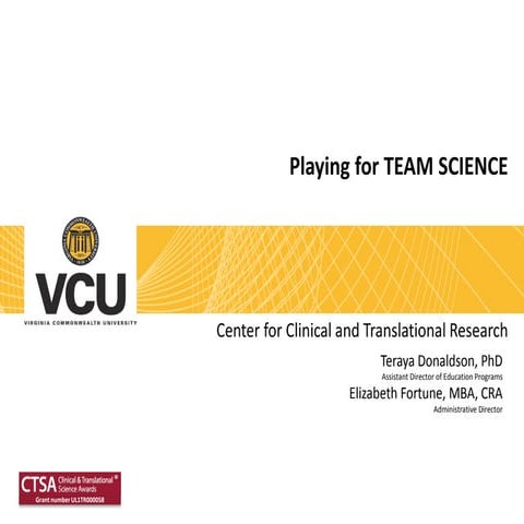 Playing for TEAM SCIENCE | PDF