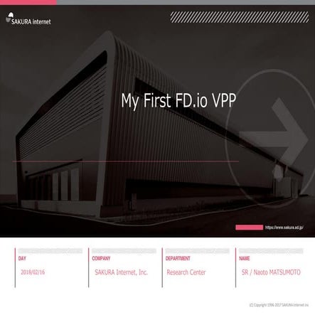 My First FD.io VPP | PDF