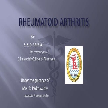 Rheumatoid Arthritis | PPT