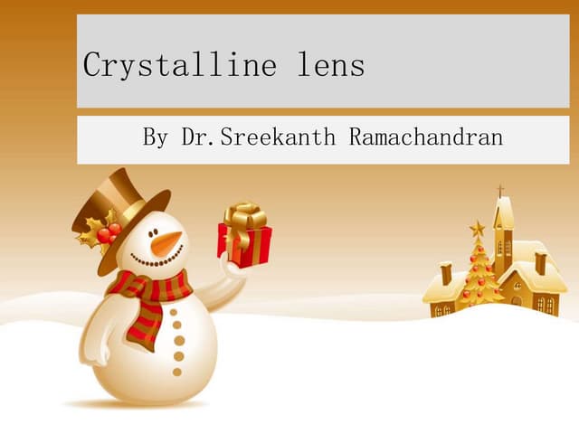 Anatomy of crystalline lens by Dr. Aayush Tandon | PPTX | Eye and ...