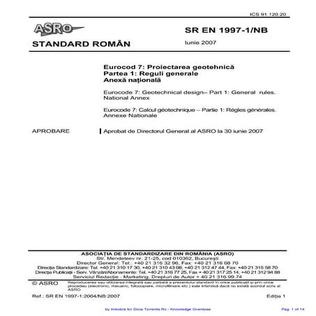 SR EN 1997 1-2004 NB-2007 | PDF