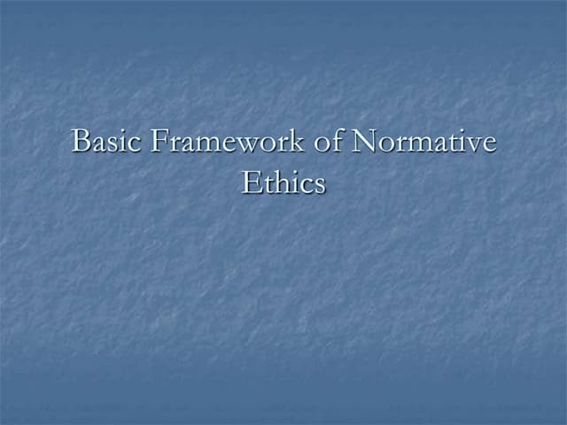 chapter-4-lesson-1:Frameworks and principles behind moral frameworks | PDF