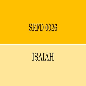 SRFD 0026 Prophetic Literature - Isaiah - Nov 2021.pptx