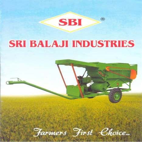 Sri Balaji Industries, Coimbatore, AGRICULTURAL MACHINES | PDF