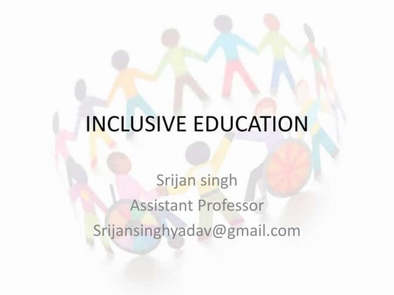 INCLUSIVE EDUCATION SCHEMA OF RPS | PPT