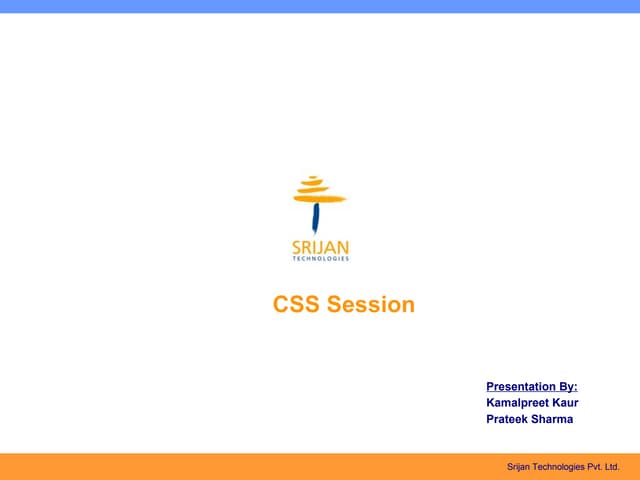Srijan Presentation On Css Ppt 6173