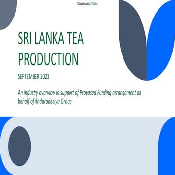 Sri Lankan Tea Market and its current trends | PPTX