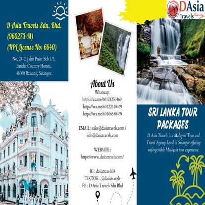 Sri Lanka Tour Packages - D Asia Travels | PDF