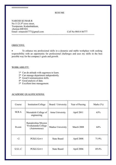 Resume Sangeet New | DOC