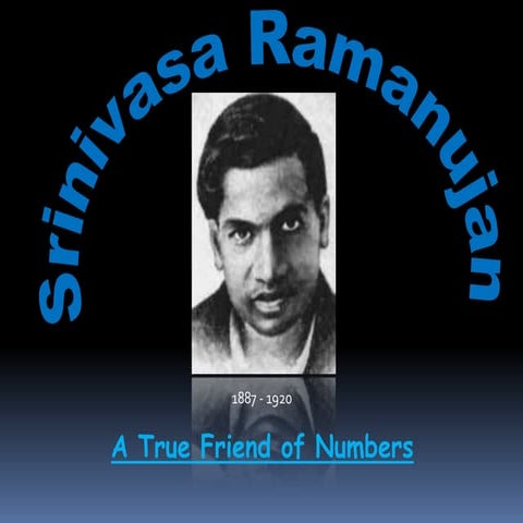 PPT ON Srinivasa ramanujan | PPTX