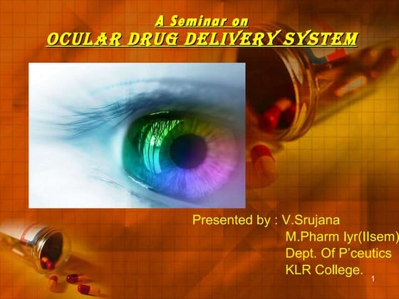 CONTROLLED DRUG DELIVERY SYSTEMS | PPT | Chemistry | Science