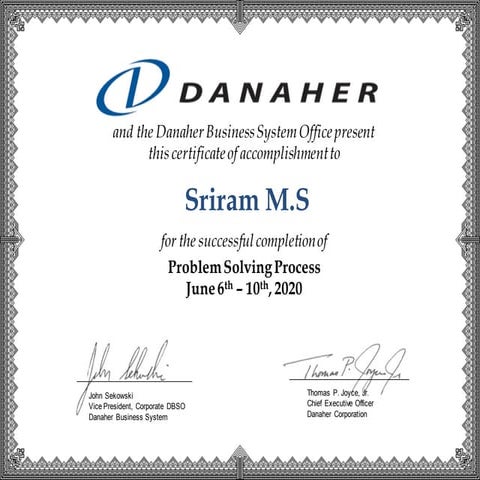 Sriram psp certificate template (004) | PDF