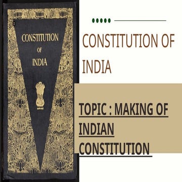 Framing The ConstitutIon PPT CLASS 12 | PPT
