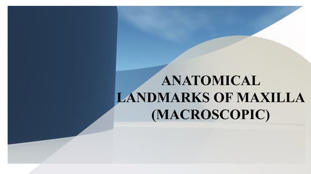 Anatomical Landmarks Mandibular prosthodontics | PPTX