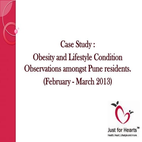 Obesity & Lifestyle Condition Case Study | PPTX