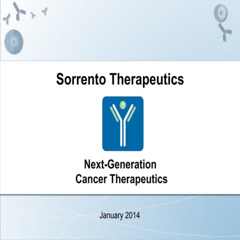 Srne sorrento therapeutics-redchip conference presentation (20140123 ...
