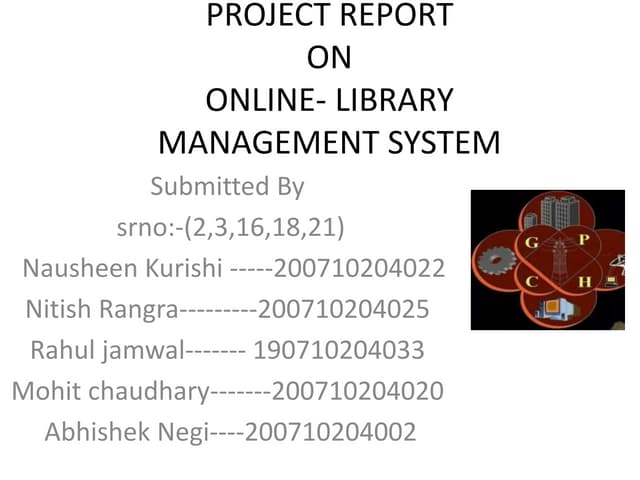 Project proposal of Library Management System. | PDF